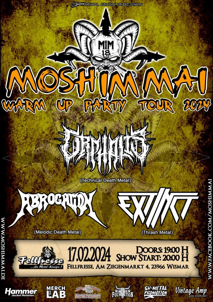 Orphalis + Abrogation + Extinct - Line up