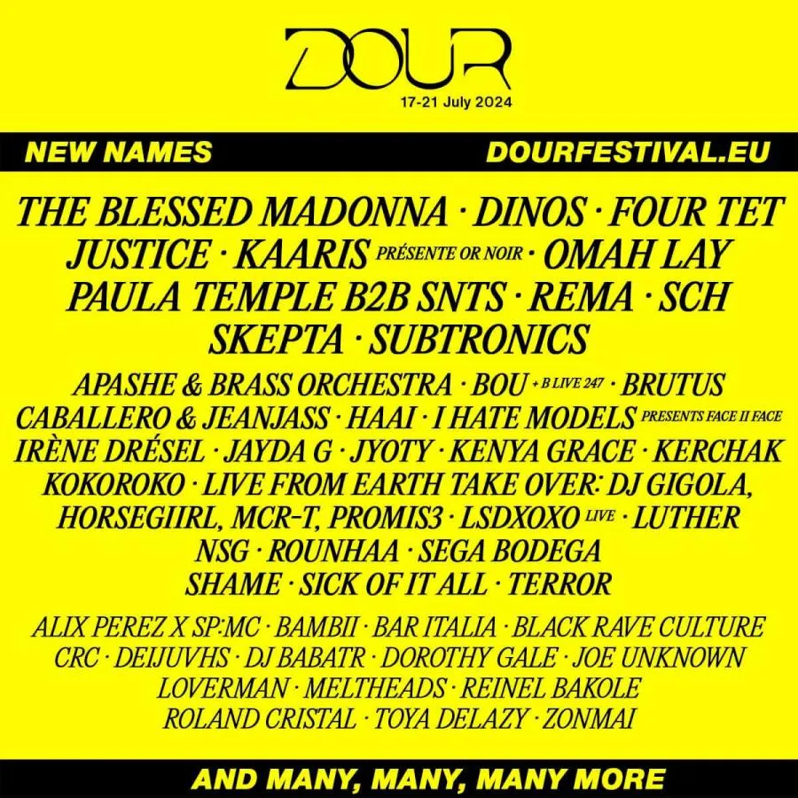 Dour Festival 2024 - 17/07/2024 (5 jours) - Dour - Belgique