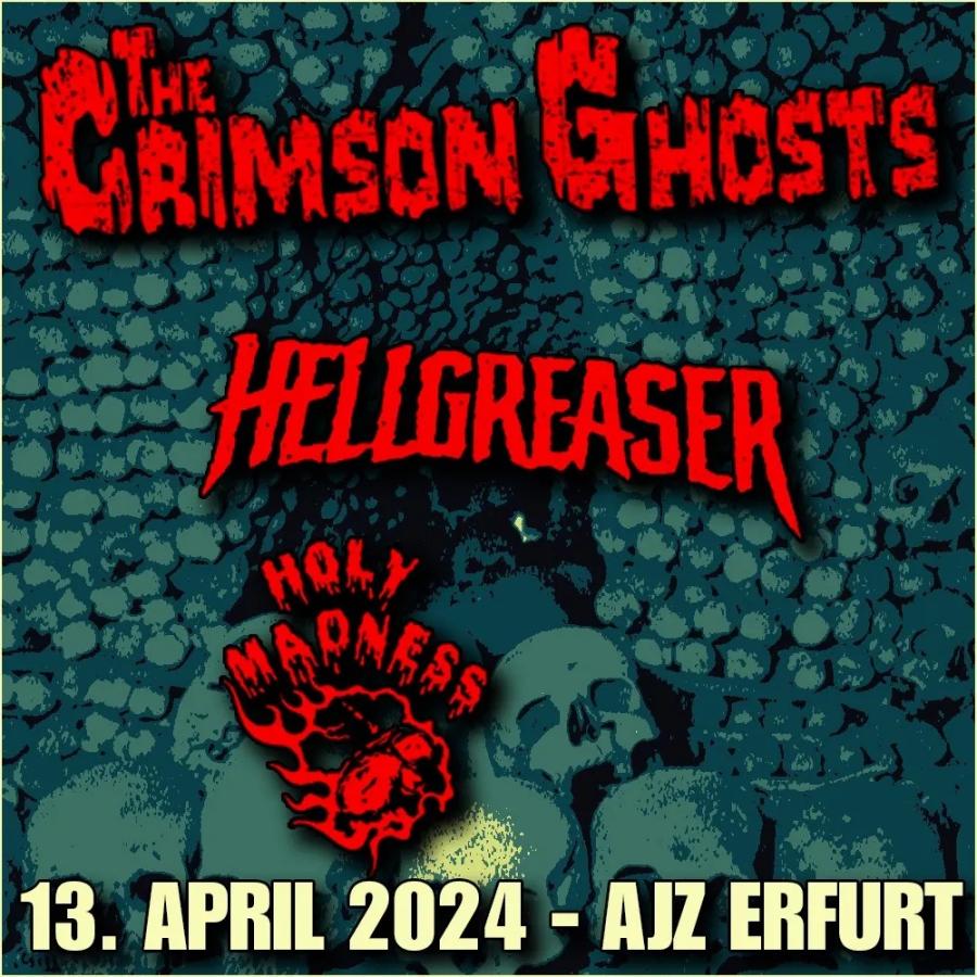 The Crimson Ghosts + Hellgreaser - Line up