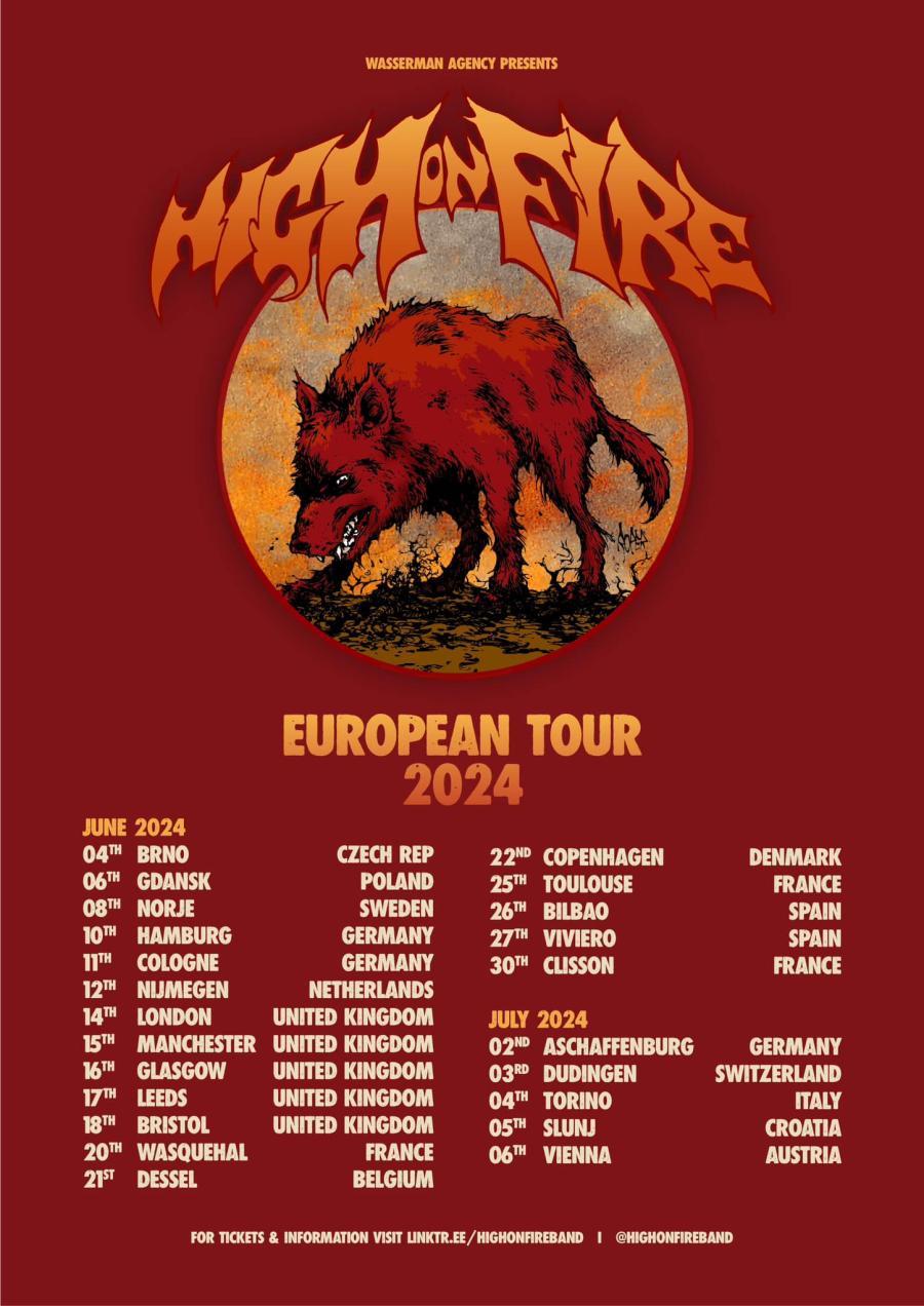Event High On Fire - 15/06/2024 - Manchester - Rebellion - United Kingdom