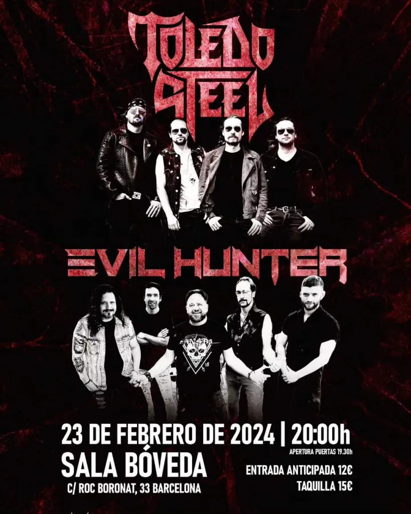 Toledo Steel + Evil Hunter - 23/02/2024 - Barcelona - Bóveda - Espagne