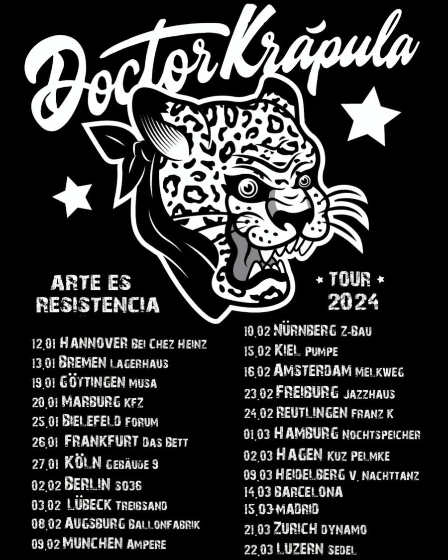 Concierto Doctor Krapula - 15/02/2024 - Kiel - Die Pumpe - Alemania