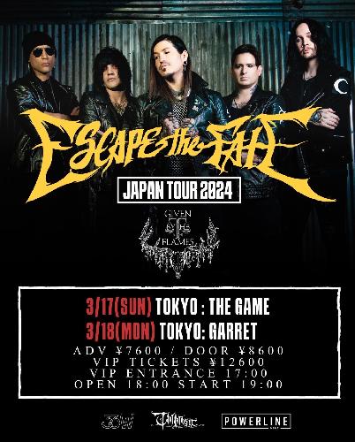 Escape The Fate - Japan Tour 2024 - 18/03/2024 - Tokyo - Garret - Japan