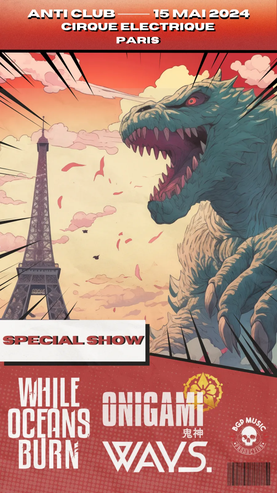 While Oceans Burn x Onigami x Ways - 15/05/2024 - Paris - Le Cirque ...