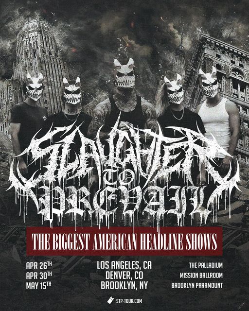 Evento Slaughter To Prevail - Line up