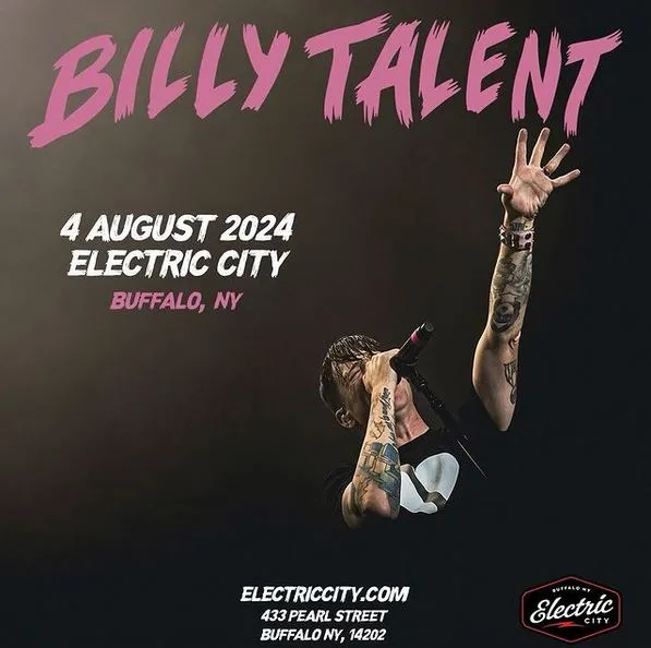 Concert Billy Talent - 04/08/2024 - Buffalo - Electric City - Etats-Unis