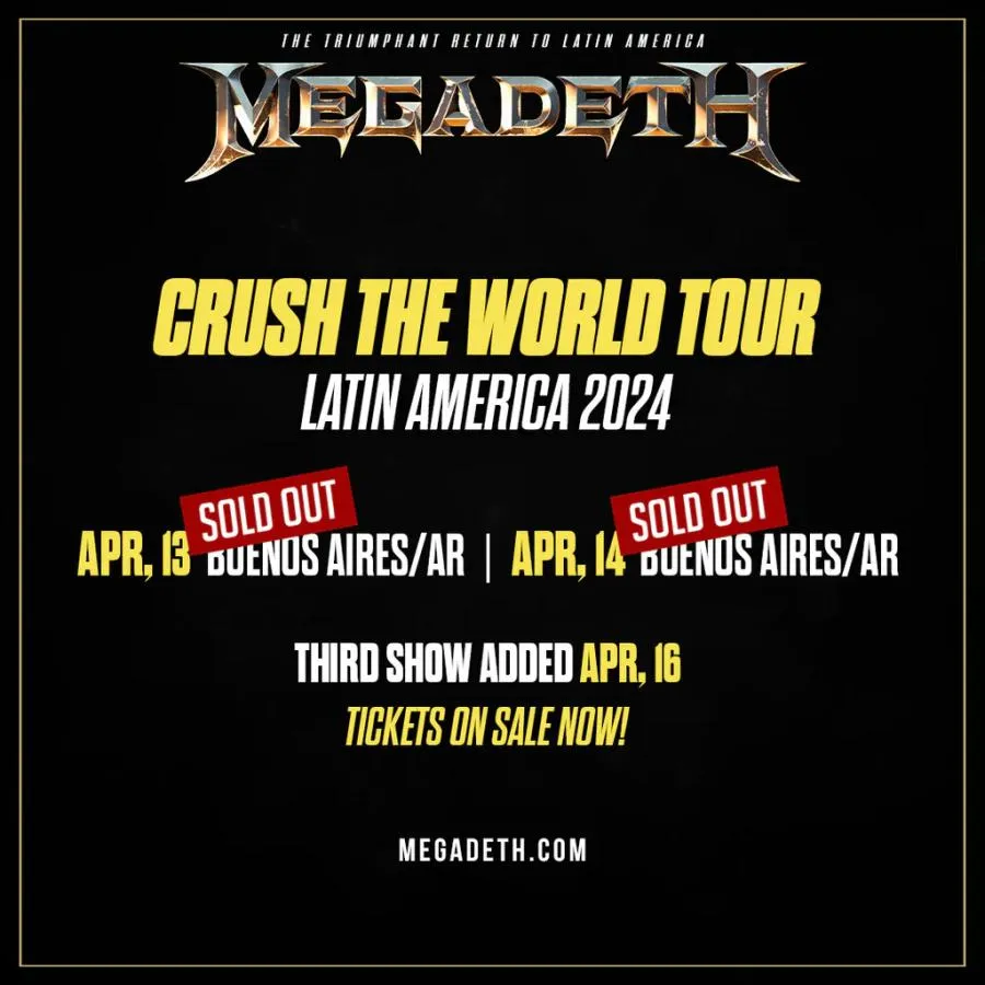 Concert Megadeth - 14/04/2024 - Buenos Aires - Movistar Arena - Argentine