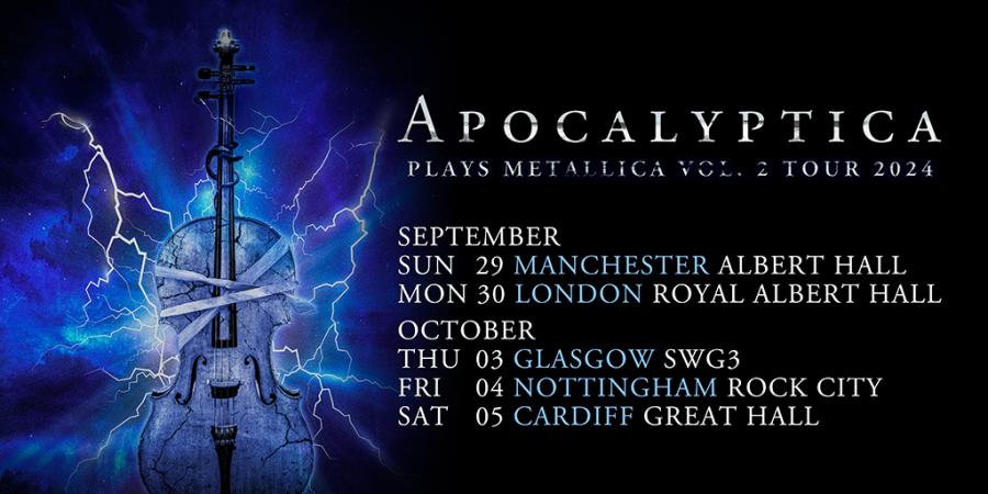 Apocalyptica - Plays Metallica Vol. 2 - 04/10/2024 - Nottingham - Rock ...