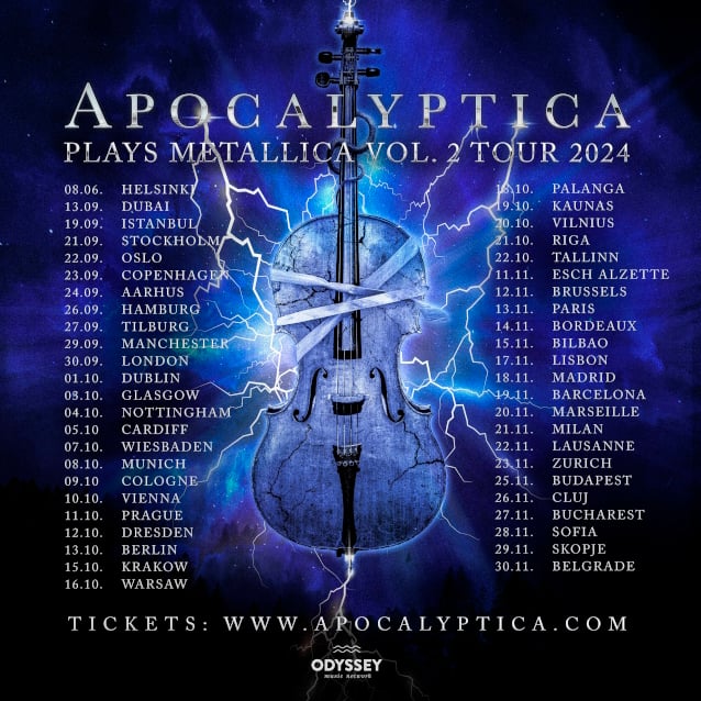 Apocalyptica - Plays Metallica Vol. 2 - 08/10/2024 - München - Tonhalle ...