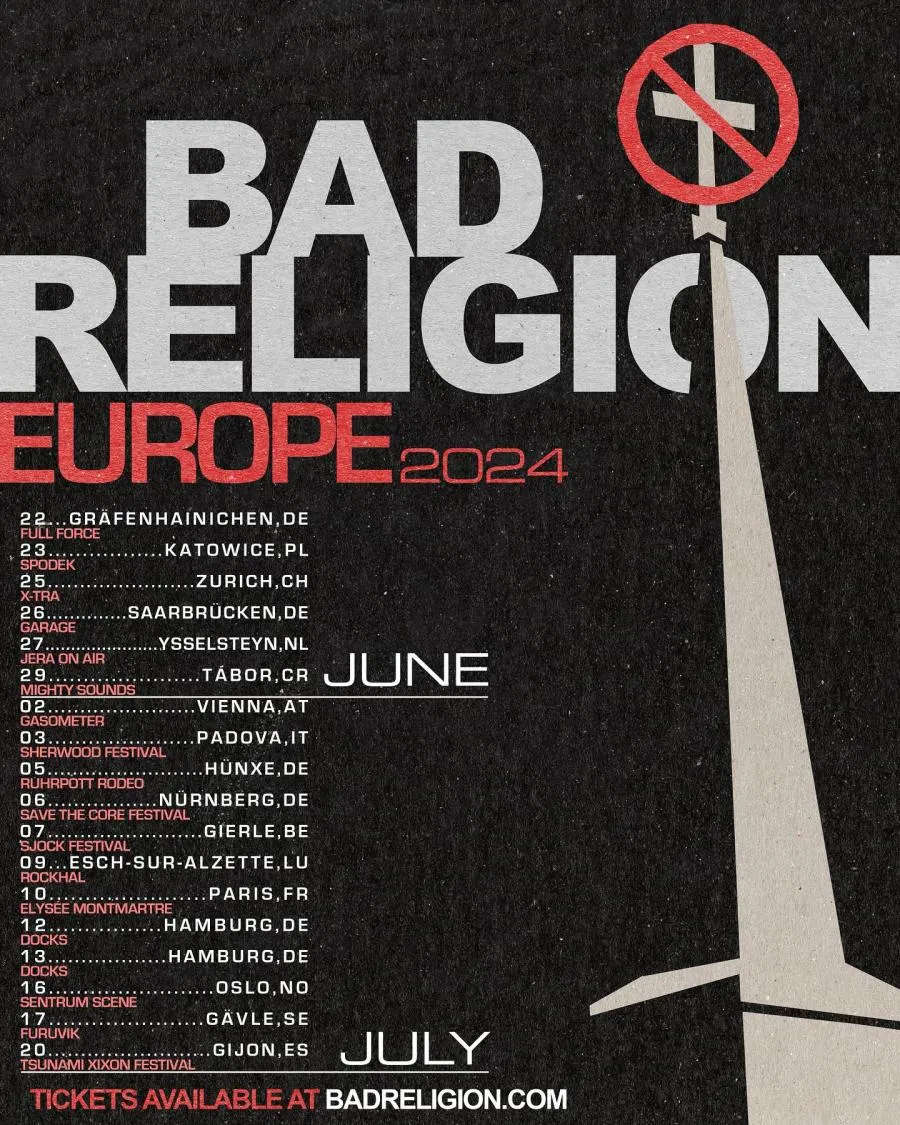 Concert Bad Religion - 26/06/2024 - Saarbrücken - Garage - Allemagne