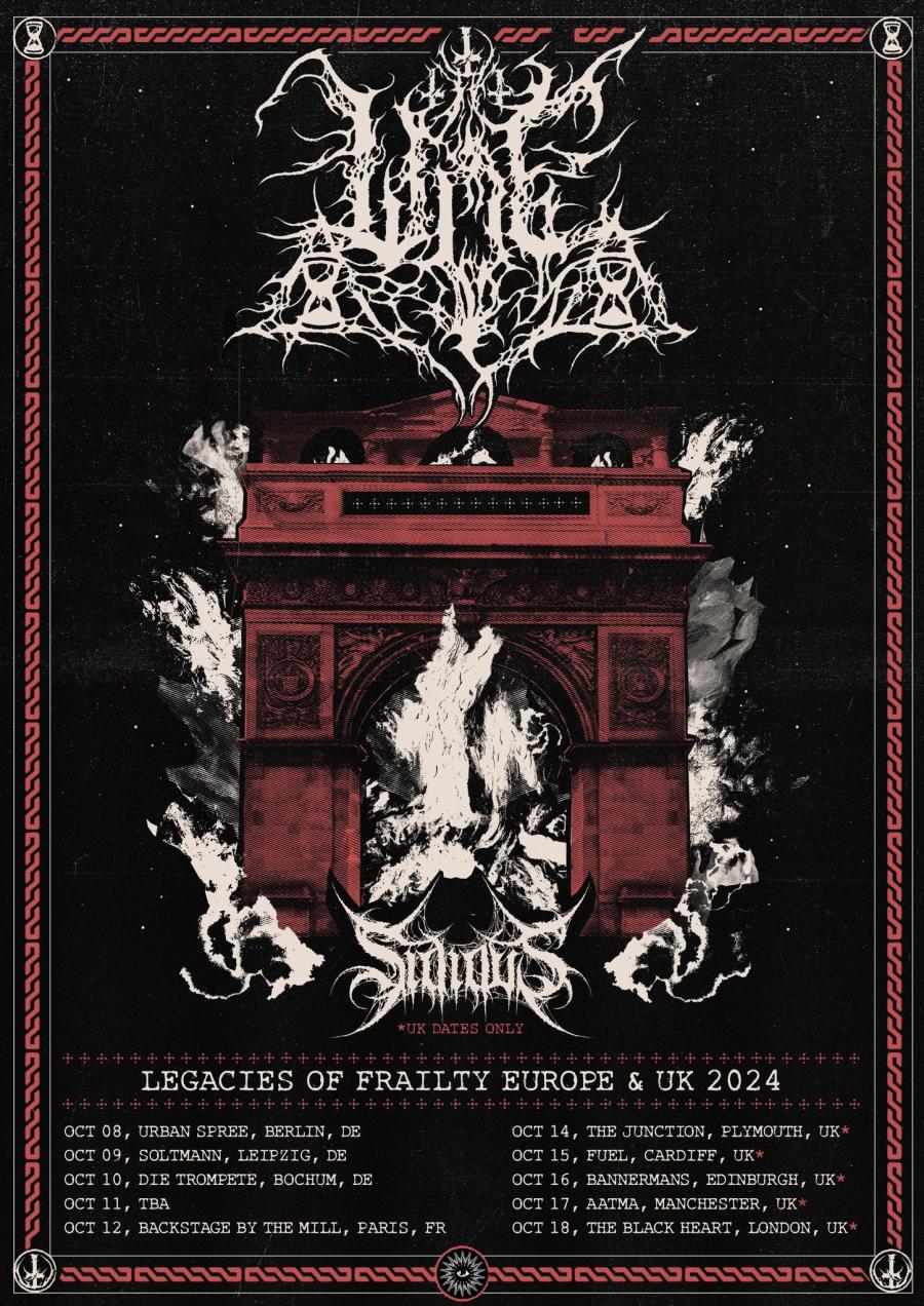 Woe - Legacies of Frailty Europe & UK 2024 - Line up