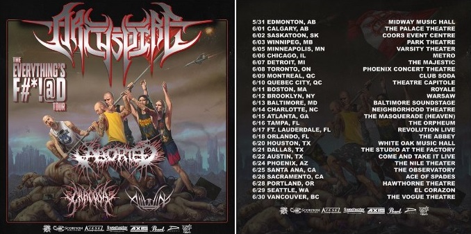 Event Archspire - 10/06/2024 - Quebec City - Theatre Capitole - Canada