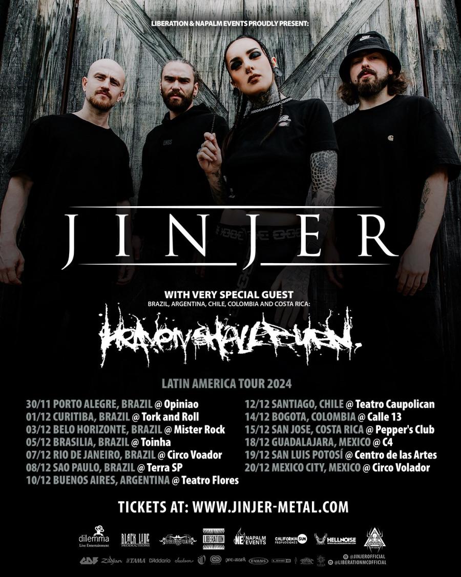 Concert Jinjer - 18/12/2024 - Guadalajara - TBA - Mexique