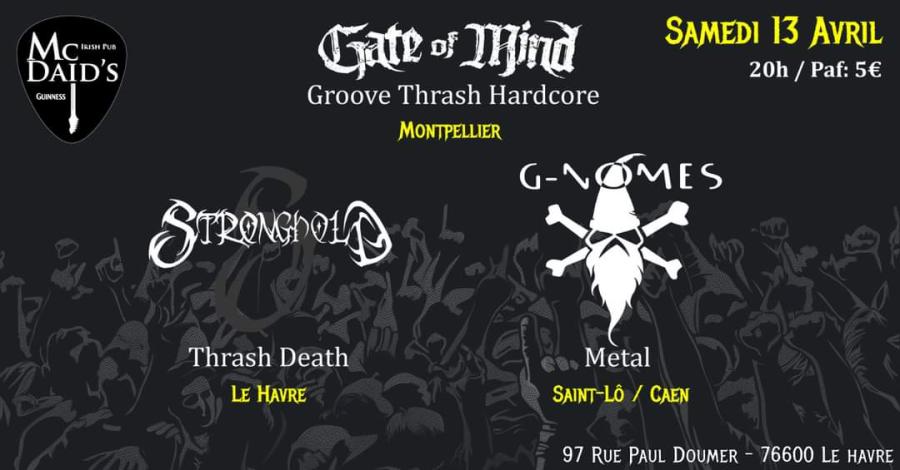 Concert métal - 13/04/2024 - le Havre - Mc Daid's - France