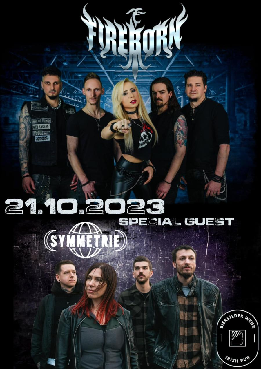 Fireborn + Symmetrie - Line up