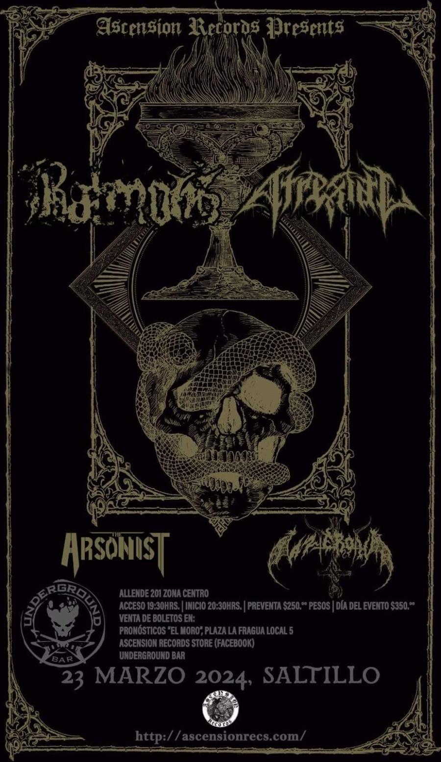 Balmog + Atrexial - Mexico Tour 2024 - 23/03/2024 - Saltillo - Bar Saltillo - Mexico