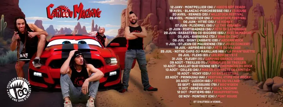 Concert Cartoon Machine - 21/06/2024 - Portiragnes - Fete de la musique ...