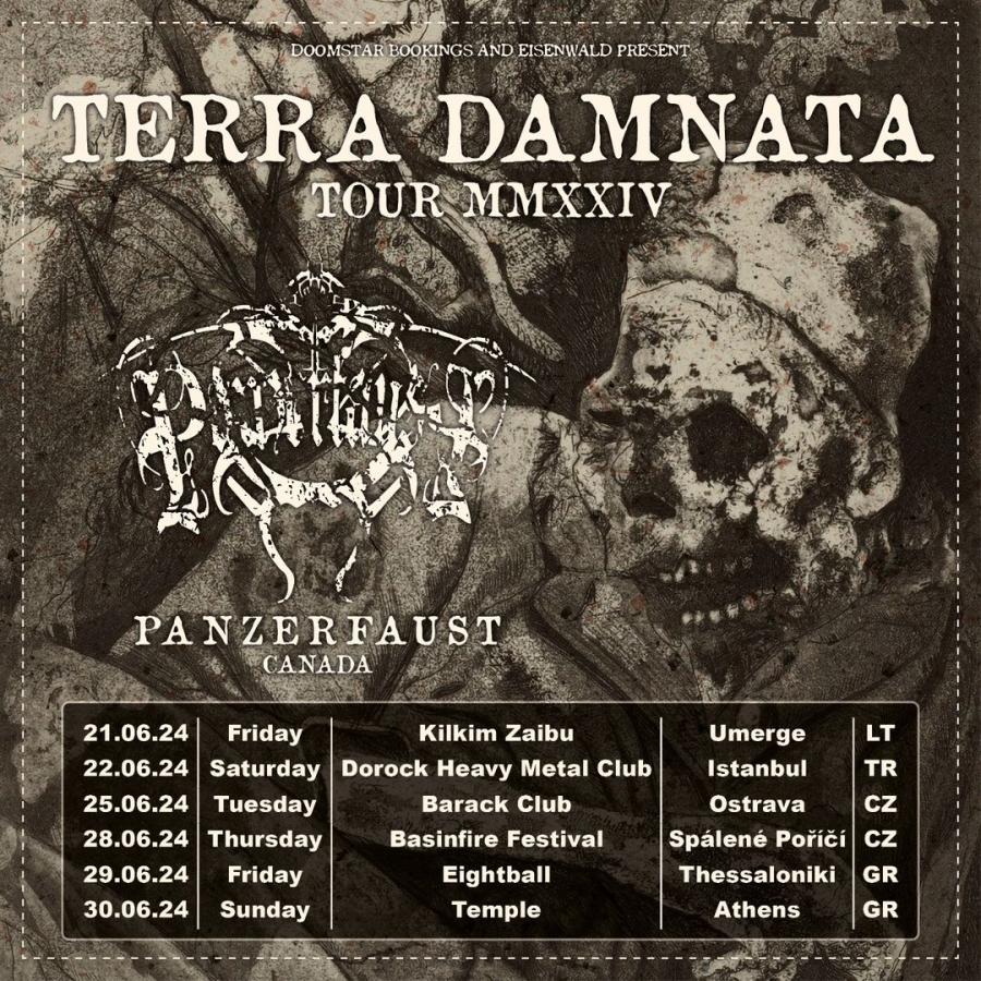 Panzerfaust - Terra Damnata Tour 2024 - Line up
