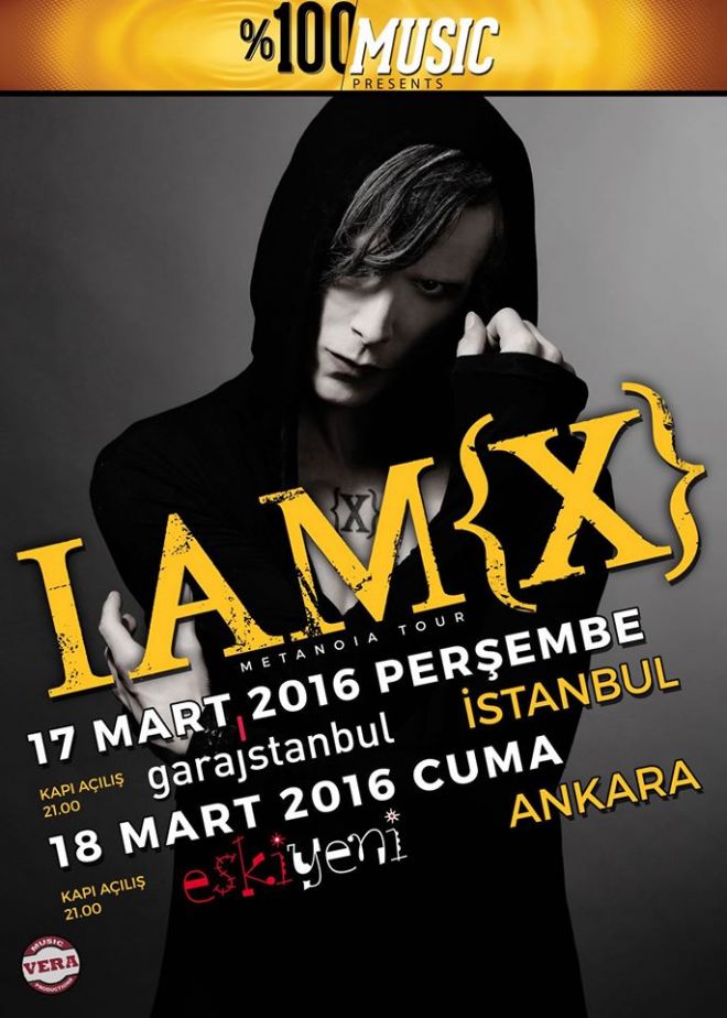 Iamx - Metanoia Tour 2016 - Line up