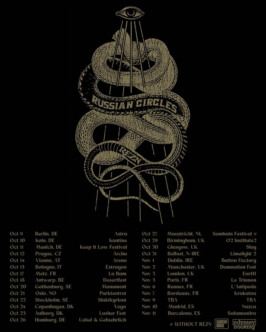 Russian Circles + Rezn - Line up