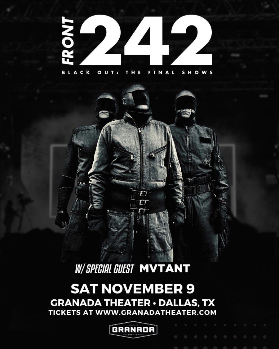 Event Front 242 - 09/11/2024 - Dallas - Granada Theater - United States