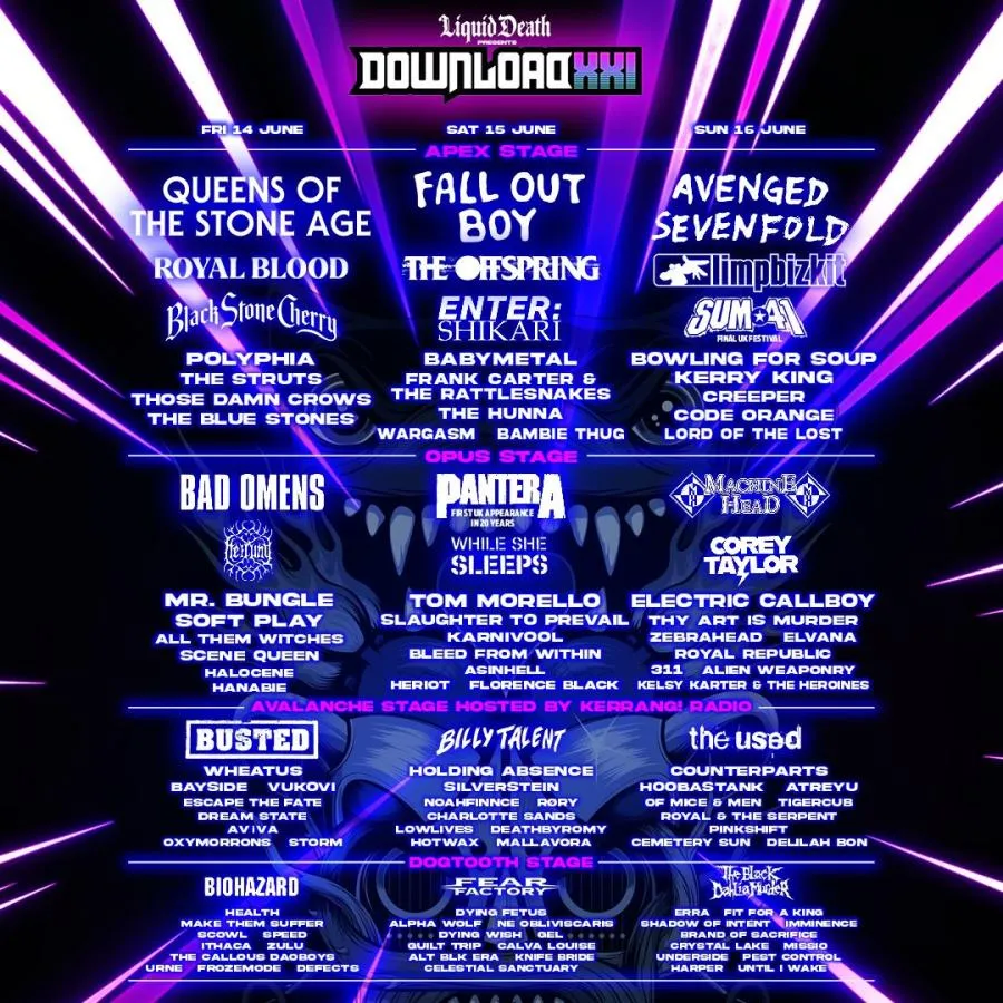 Download Festival 2024 - 14/06/2024 (3 jours) - Donington - Royaume Uni