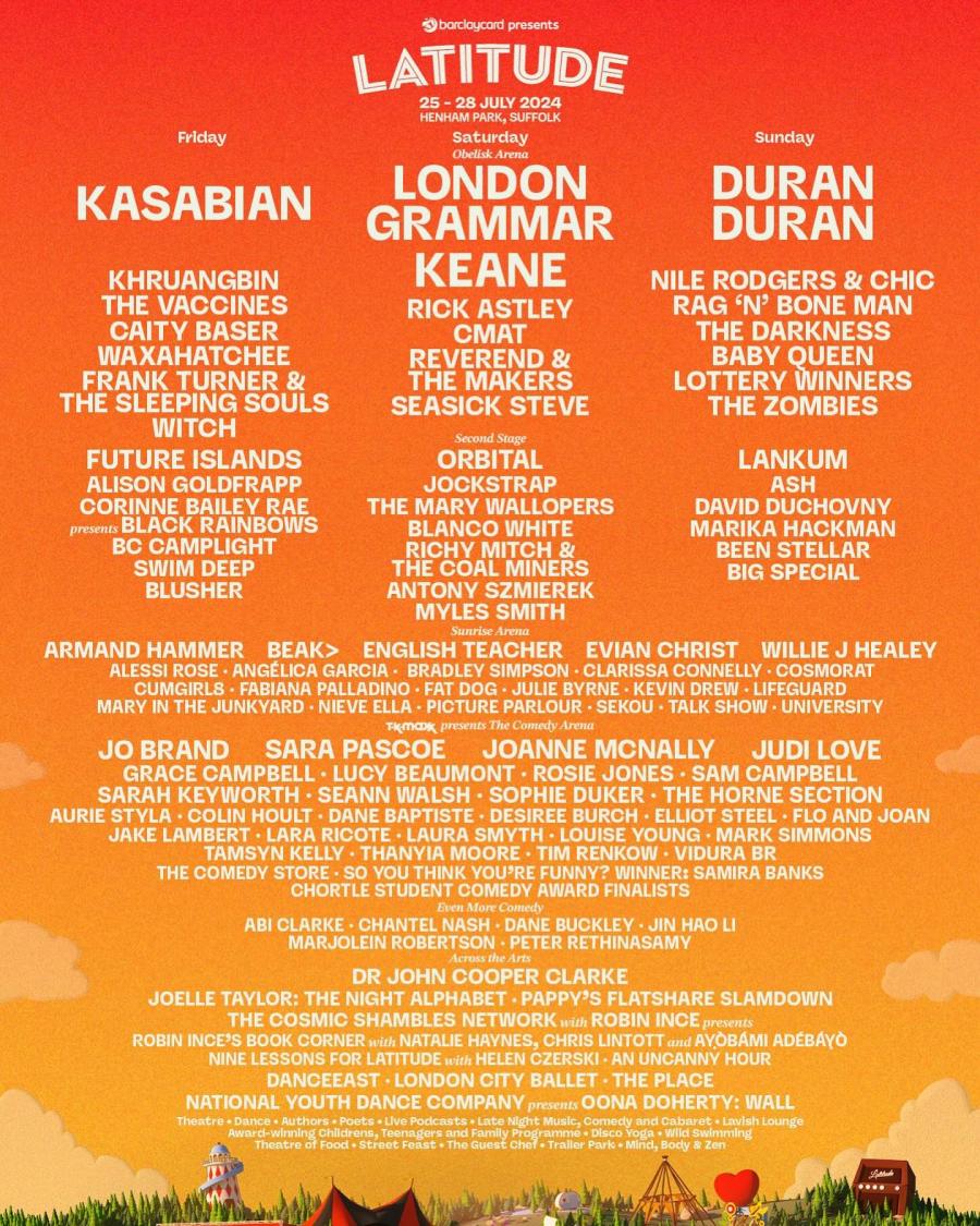 Latitude Festival 2024 - 25/07/2024 (4 days) - Beccles, Suffolk ...