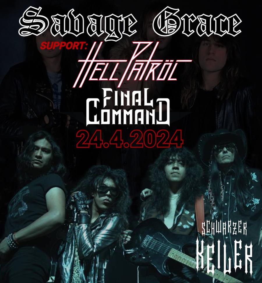 Savage Grace + Hell Patröl - Line up