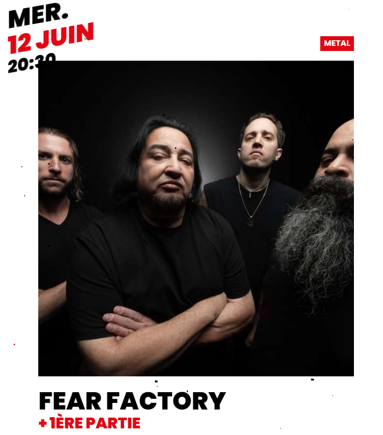 Event Fear Factory - 12/06/2024 - Vauréal - Le Forum - France