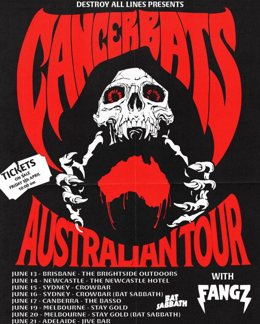 Evenement Cancer Bats - 20/06/2024 - Melbourne (Brunswick) - Stay Gold ...