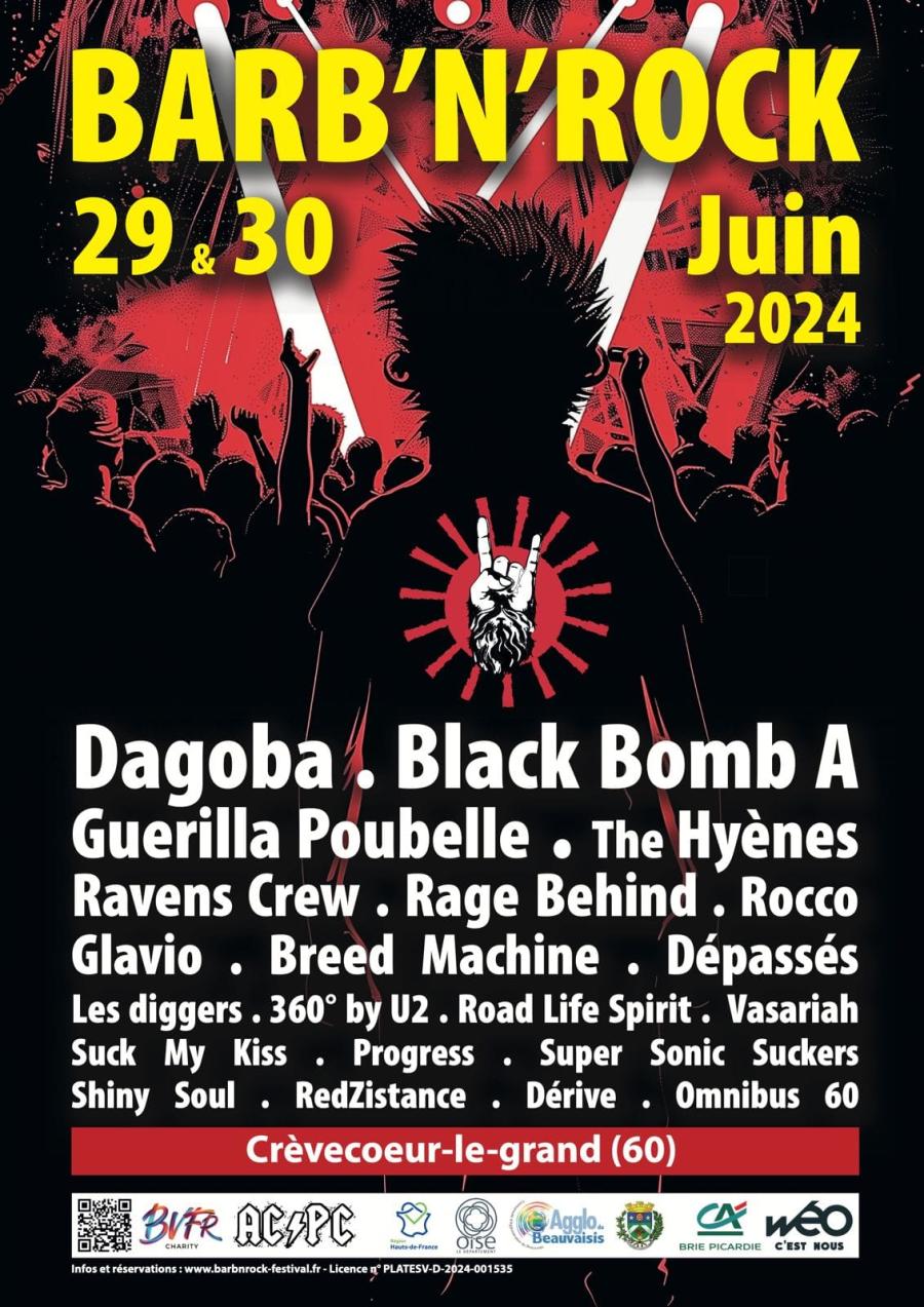 Barb'n'Rock Festival 2024 - 29/06/2024 (2 Días) - Crèvecoeur-le-grand ...