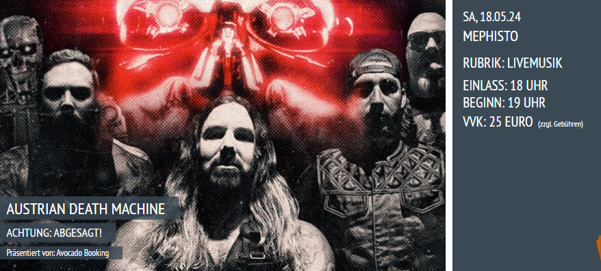 Event Austrian Death Machine - Line up