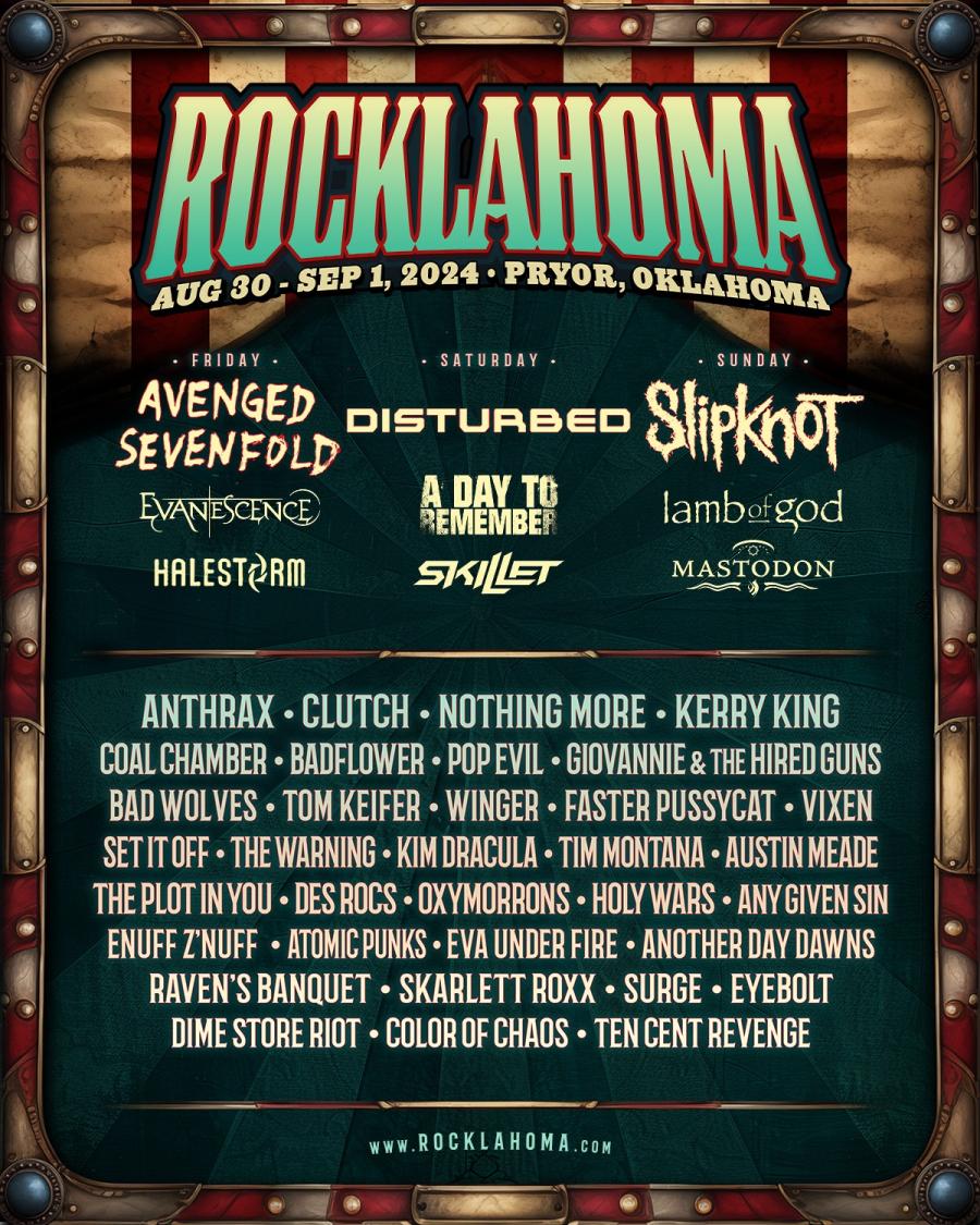 Rocklahoma 2024 - 30/08/2024 (3 jours) - Pryor - Etats-Unis