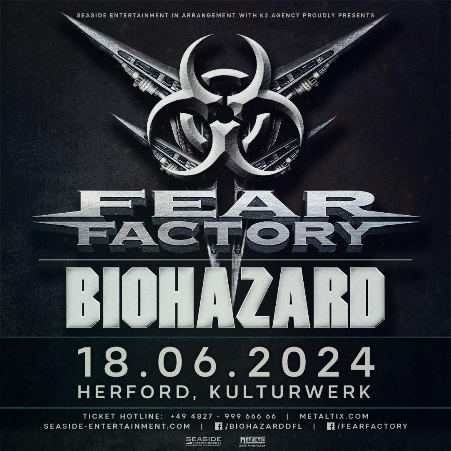 Fear Factory + Biohazard - Line up