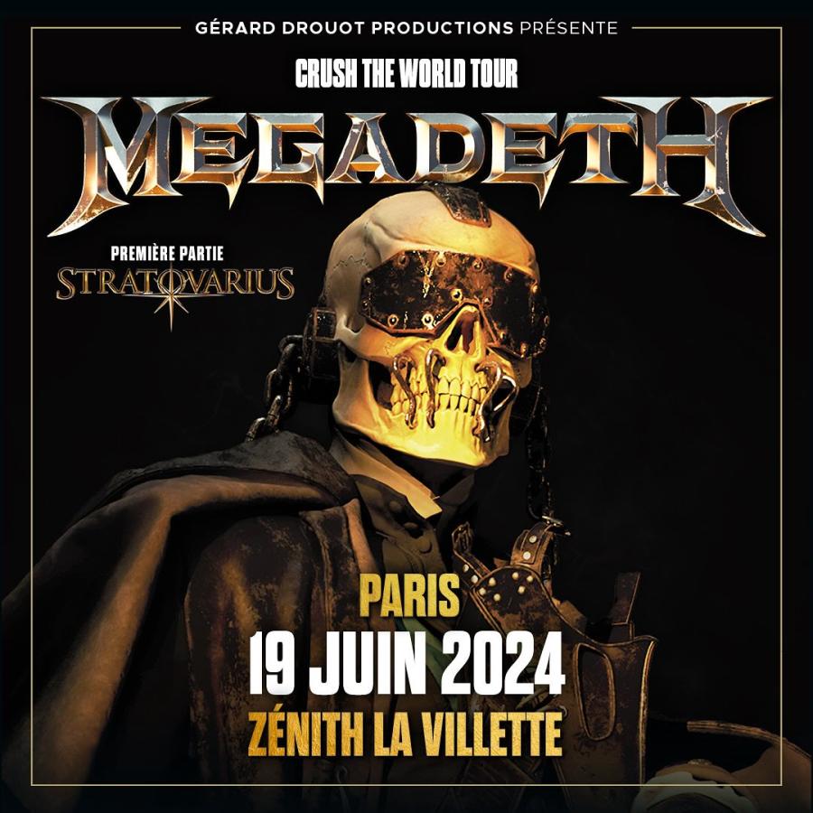 Concert Megadeth - 19/06/2024 - Paris - Zenith - France