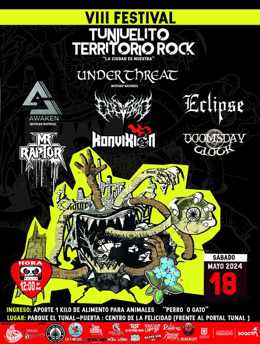 Viii Festival Tunjuelito Territorio Rock - Line up