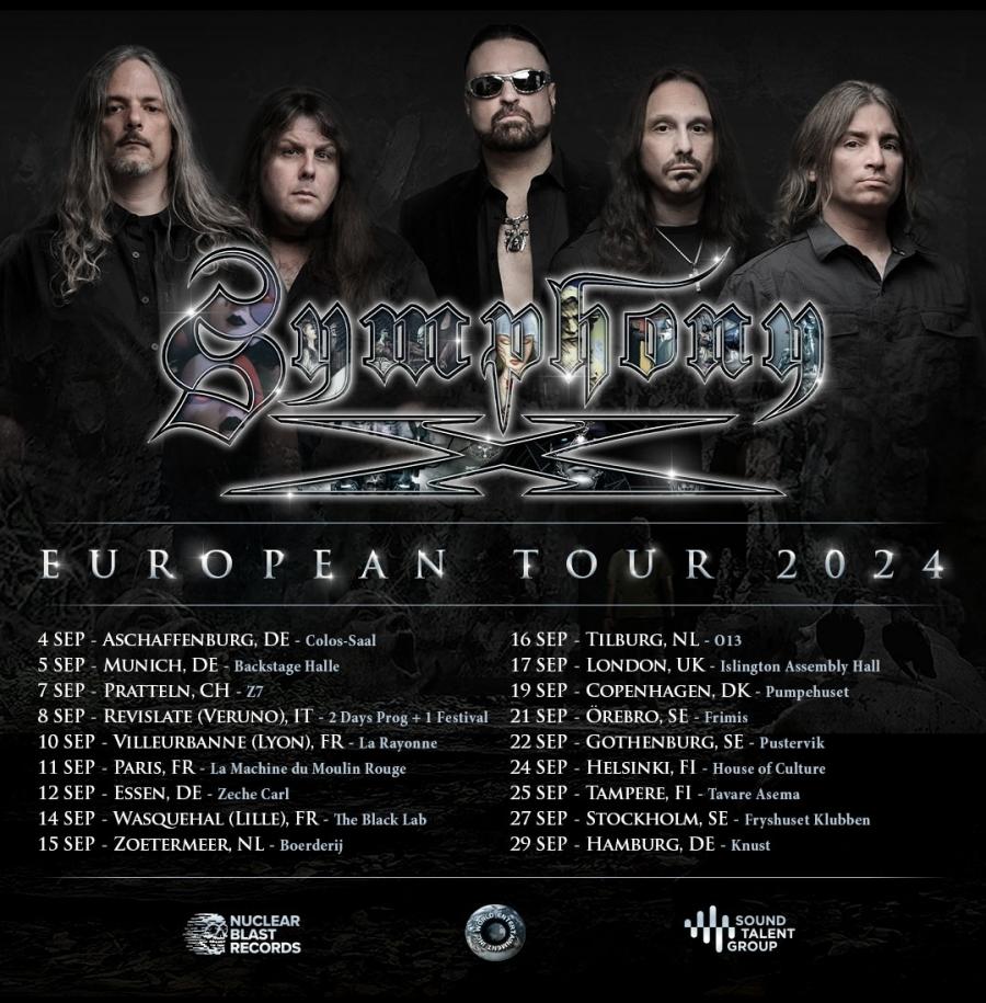 Symphony X European Tour 2024 - Line up