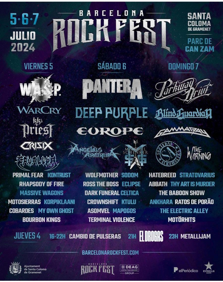 Rock Fest Barcelona 2024 - Carte / Plan