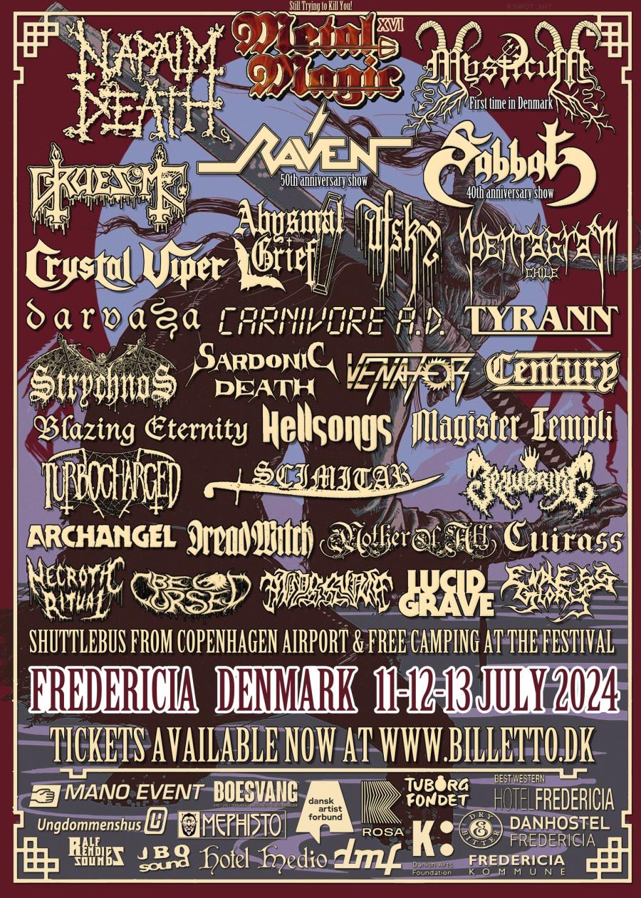 Metal Magic 2024 - 11/07/2024 (3 days) - Fredericia - Metal Magic - Denmark