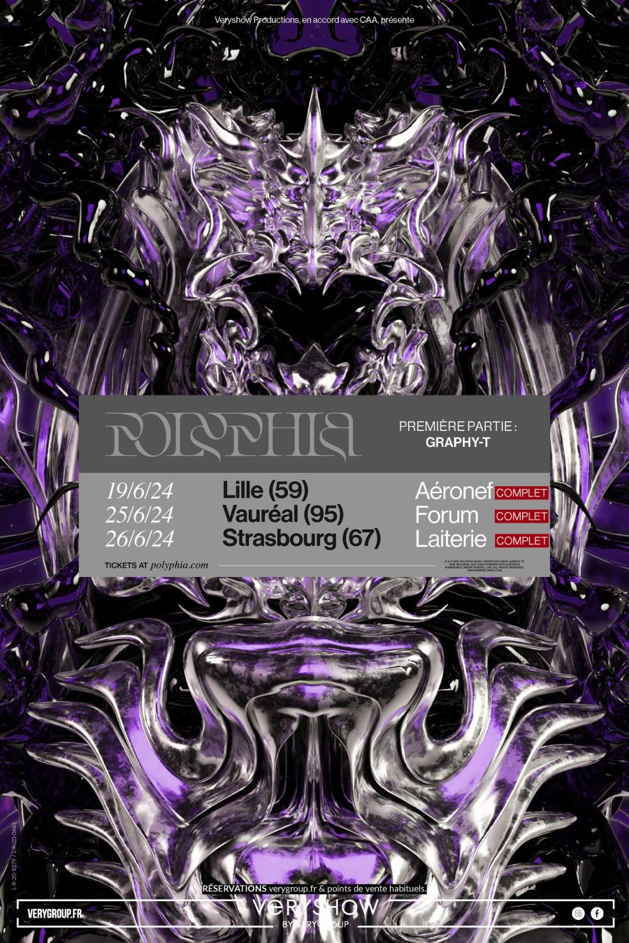 Concert Polyphia - 19/06/2024 - Lille - Aeronef - France