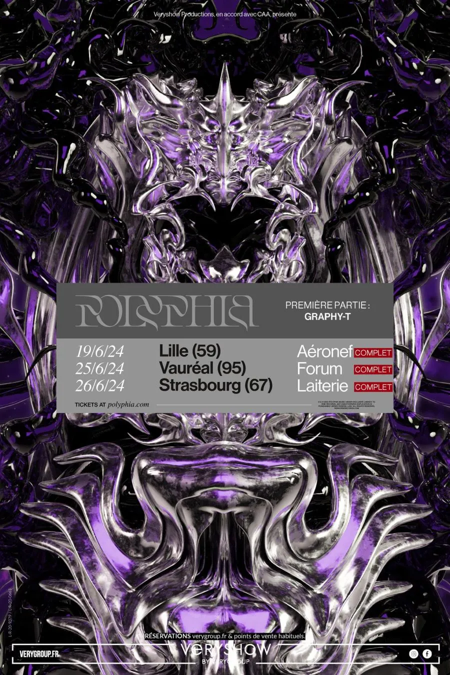 Concert Polyphia - 19/06/2024 - Lille - Aeronef - France