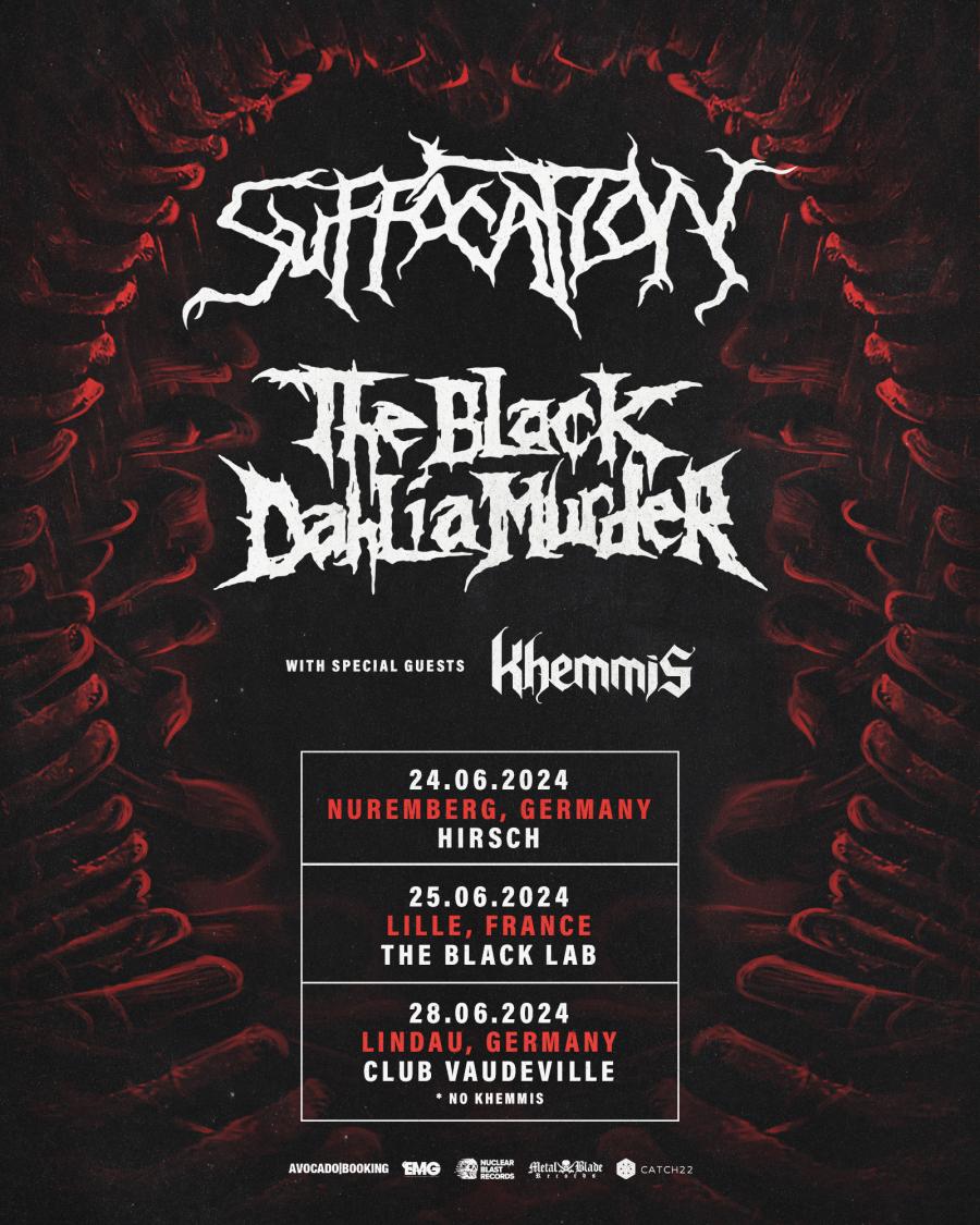 Suffocation + The Black Dahlia Murder - 24/06/2024 - Nürnberg - Hirsch ...