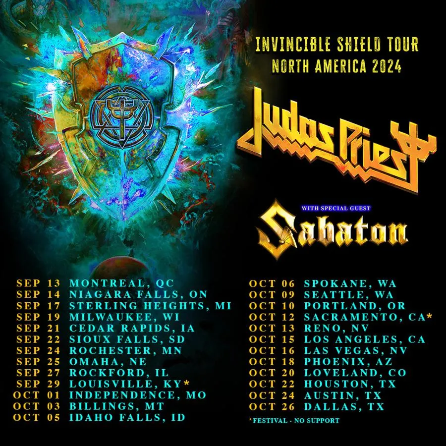 Concert Judas Priest - 15/10/2024 - Los Angeles - YouTube Theater ...