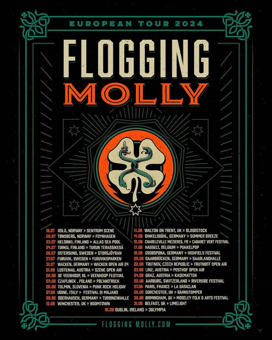 Event Flogging Molly - Line up