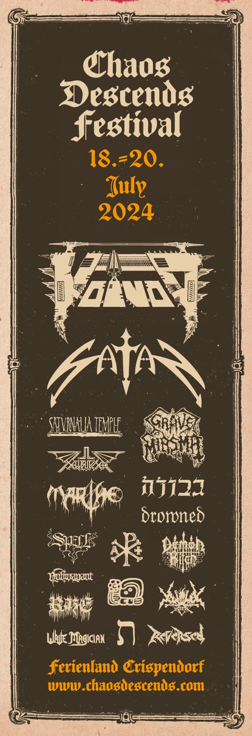 Chaos Descends Festival 2024 - Running Order/Timetable