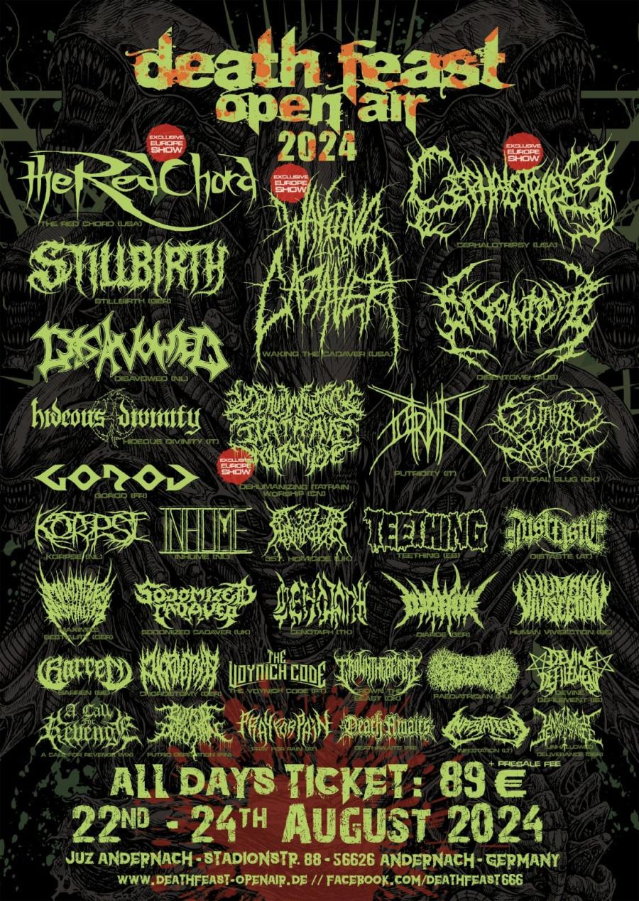 Death Feast Open-Air 2024 - 22/08/2024 (3 days) - Andernach - JUZ Live ...