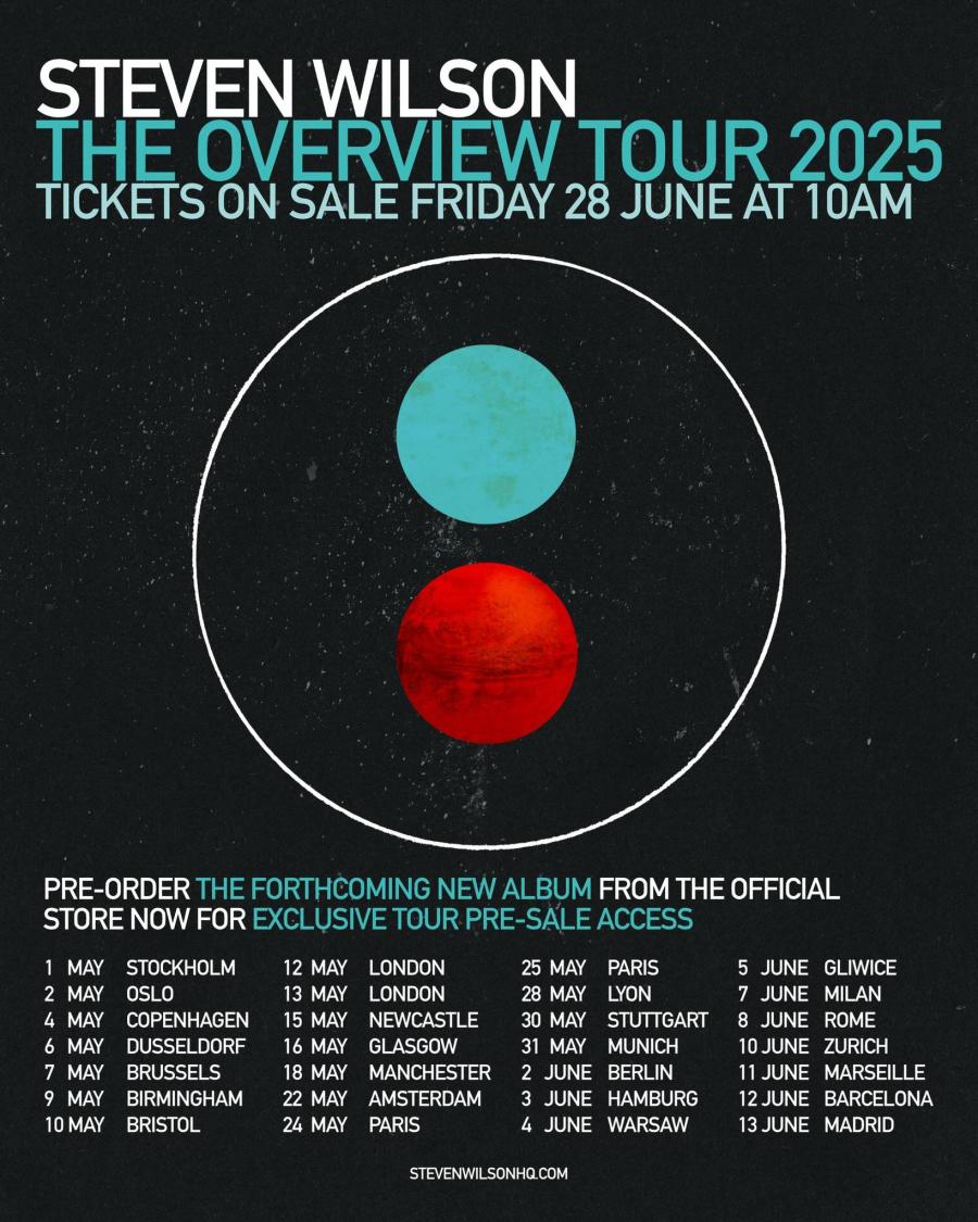 Steven Wilson - The Overview Tour 2025 - Line up
