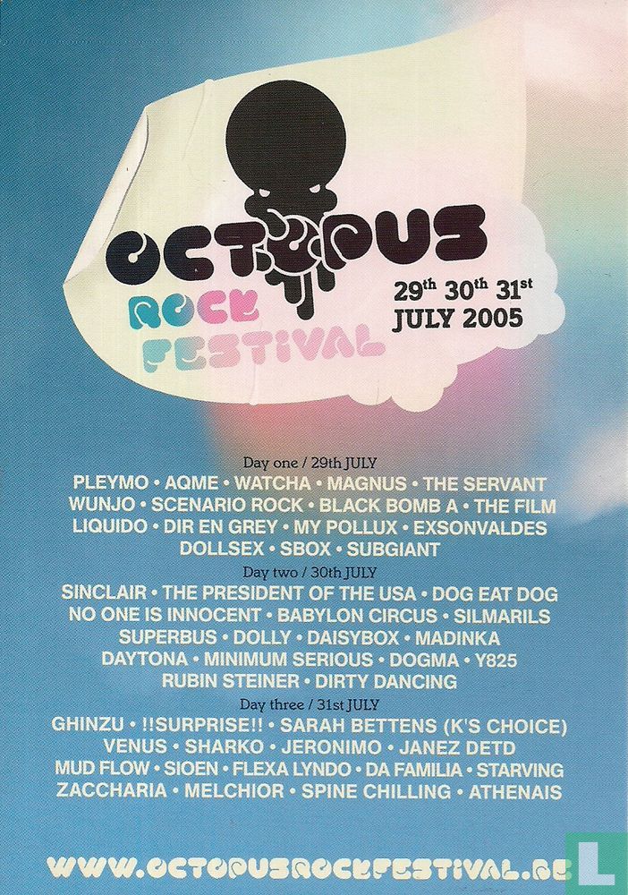 Octopus Rock Festival 2005 - Line up