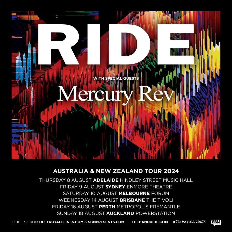 Ride + Mercury Rev - 10/08/2024 - Melbourne - Forum Melbourne - Australia