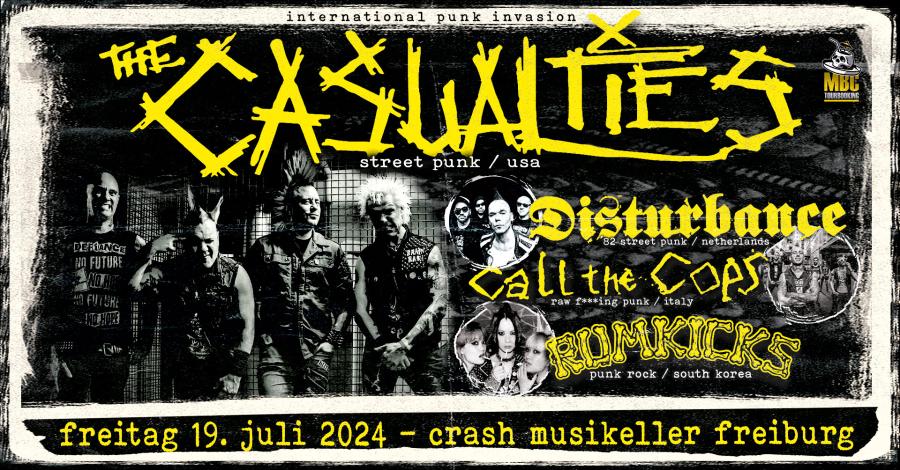 Concert The Casualties - Line up